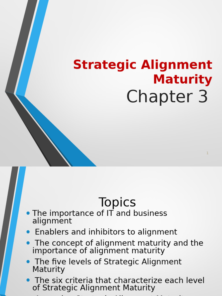 Chapter 03 - Strategic Alignment Maturity - New-2 | PDF | Competitive ...