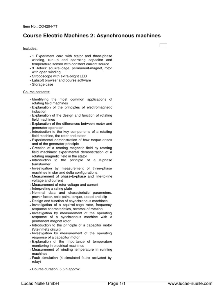 E Course Electric Machines 2 Asynchronous Machines | PDF | Science ...