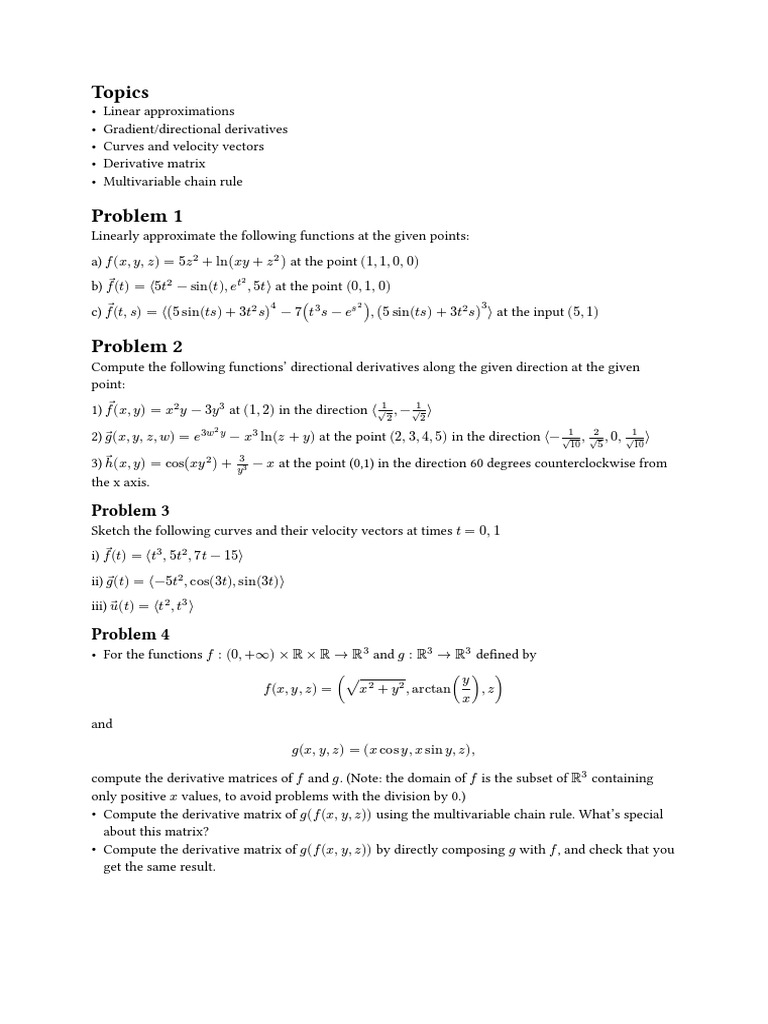 Calc III Quiz II Review | PDF | Computers