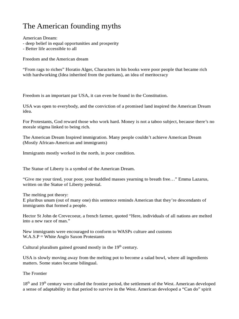 The American Founding Myths | PDF | Political Science | The United States