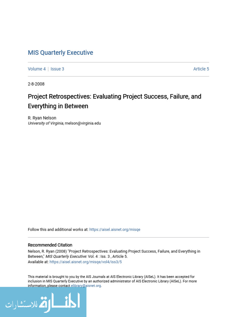 Project Retrospectives_ Evaluating Project Success Failure And | PDF | Project Management ...