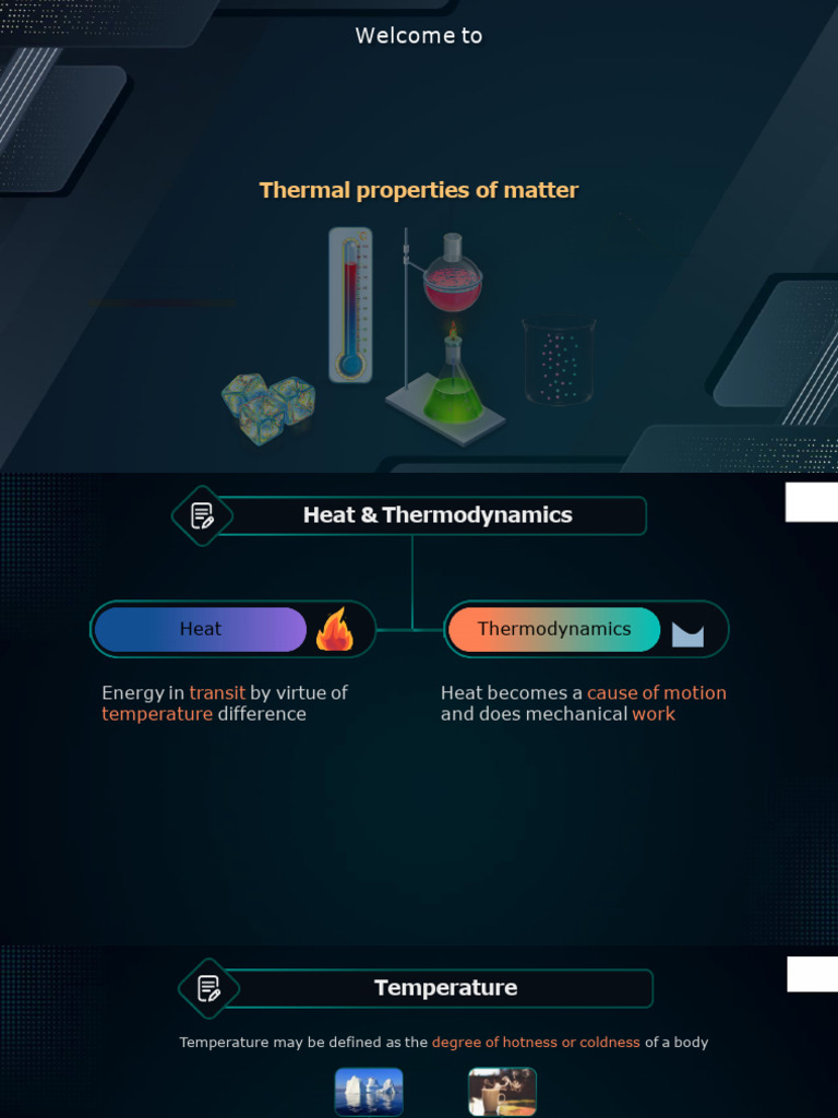 Thermal Properties of Matter-1 | PDF | Thermal Expansion | Heat Transfer