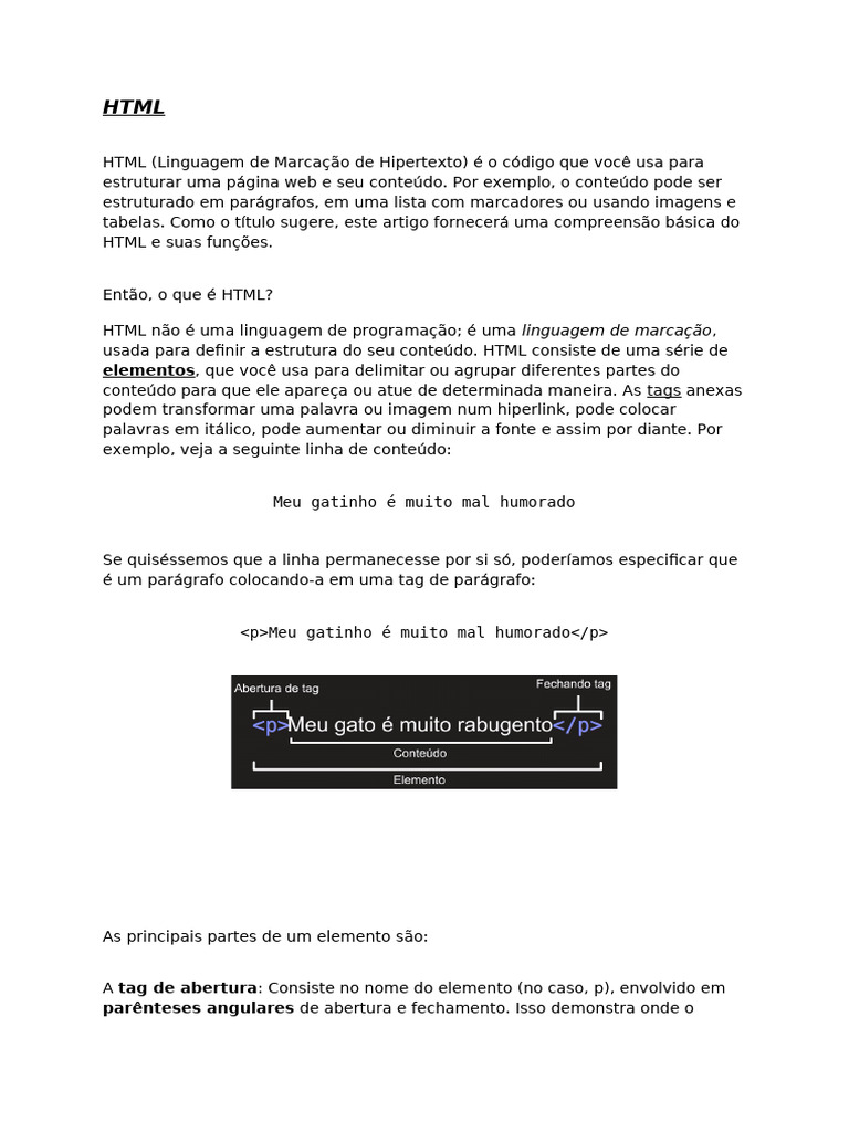 HTML e CSS (Desenvolvimento Web) | PDF | Html | Elemento HTML