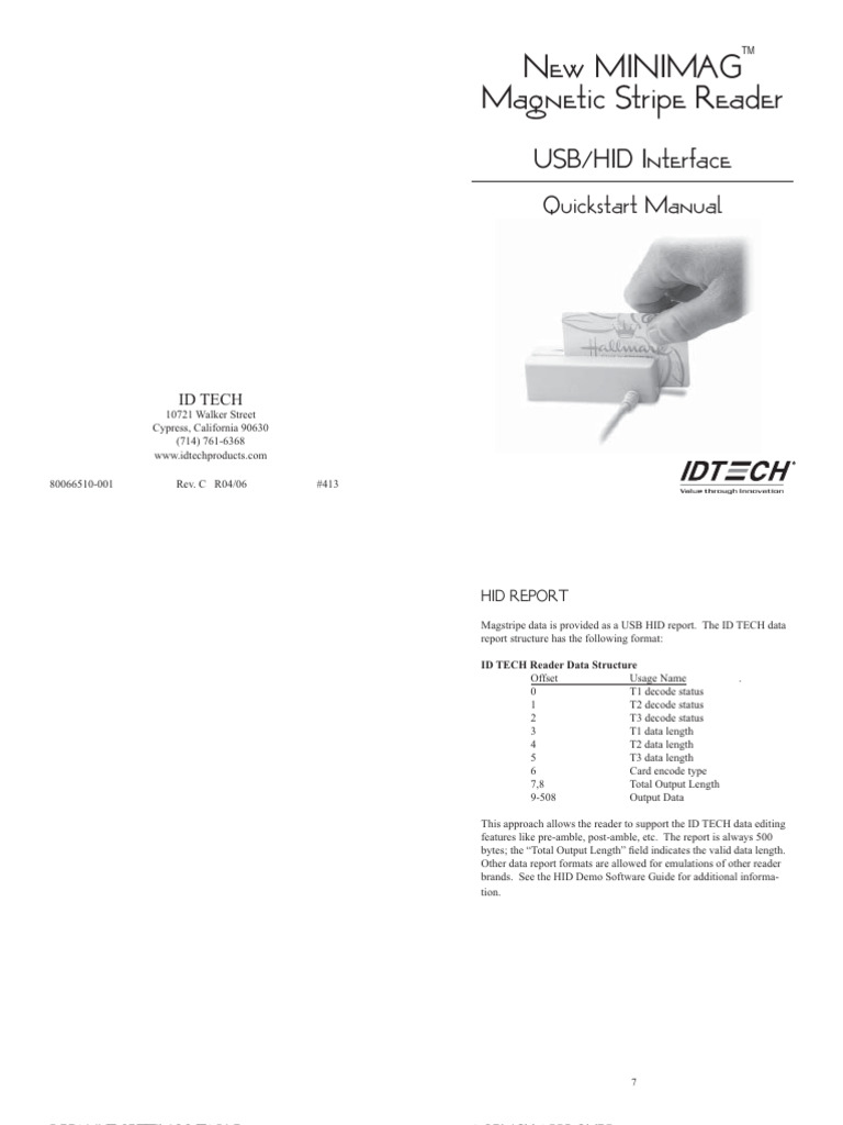 80066510-001 - C USBHID QuickStart Manual | PDF | Usb | Device Driver