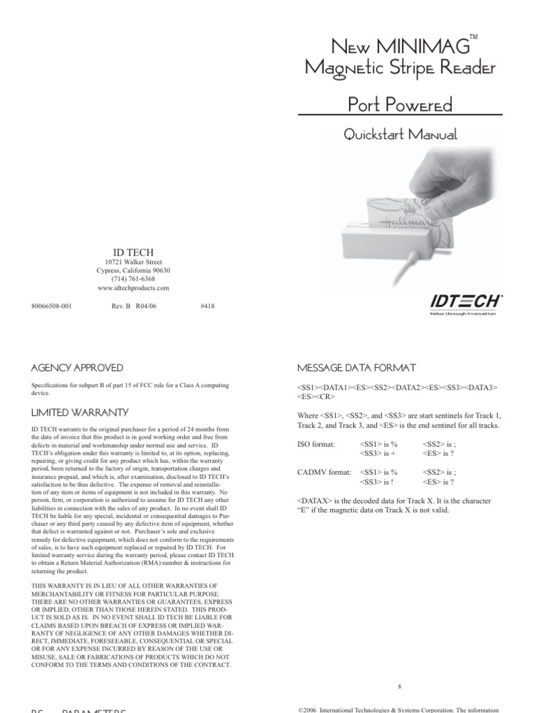 80066508-001 - B Port Powered QuickStart Manual | PDF | Damages | Breach Of Contract