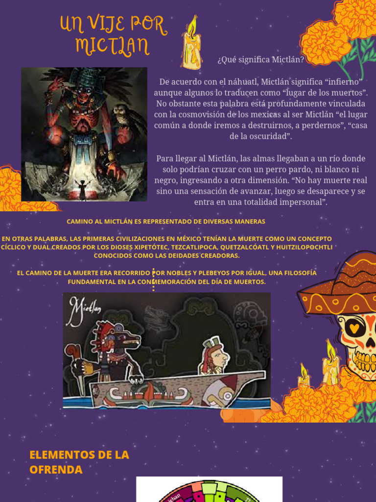 Presentación Día de Muertos Tradicional Colorida | PDF