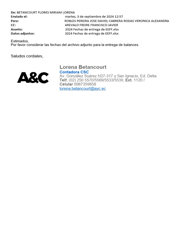 BETANCOURT FLORES MIRIAM LORENA_2024 Fechas de entrega de EEFF | PDF