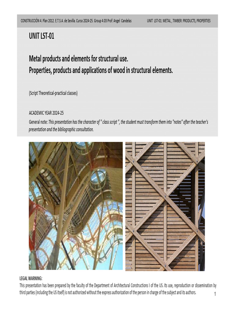 Metal and Timber in Structural Design | PDF | Wood | Lumber
