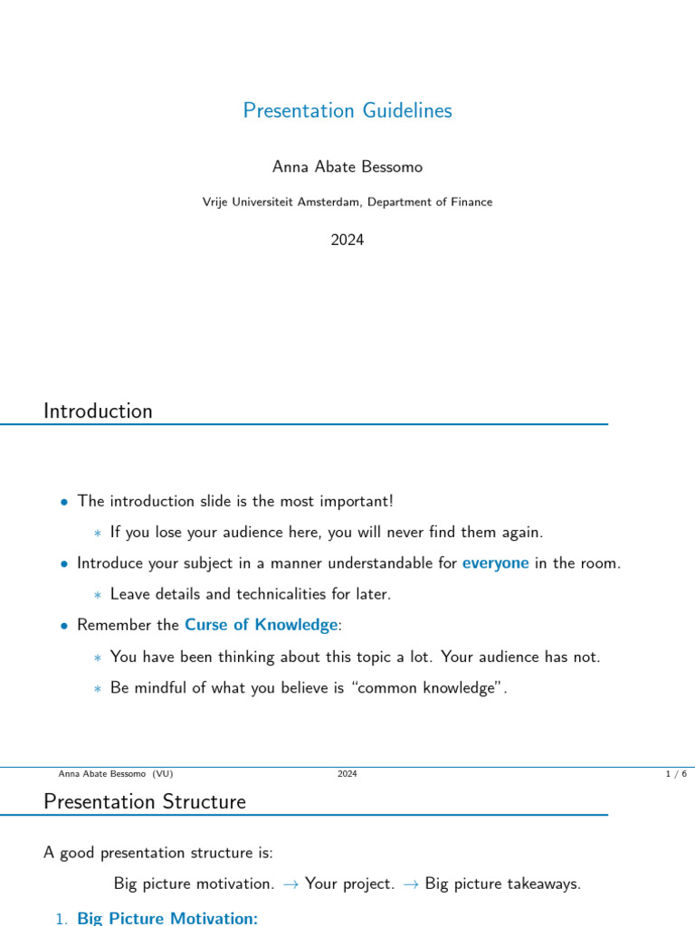 Presentation Guidelines Pdf Cognition Human Communication