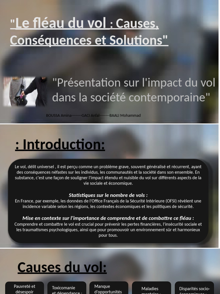 Presentation1 FR | PDF | Sécurité | Pharmacodépendance