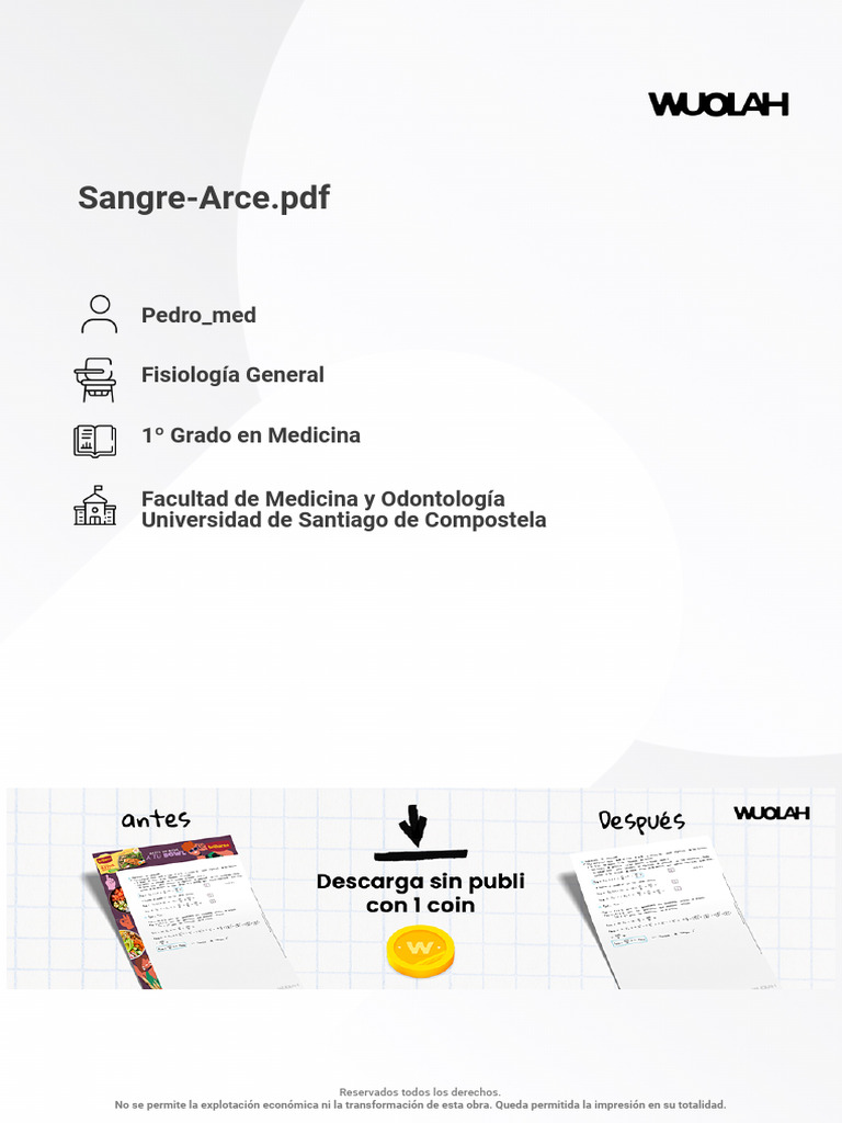 Sangre Arce | PDF | Hemoglobina | Hematopoyesis