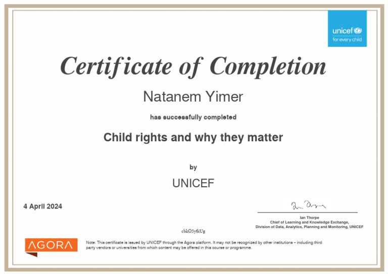 Child_Rights_Matter_Course_certificate_Child_Rights_and_Why_They | PDF