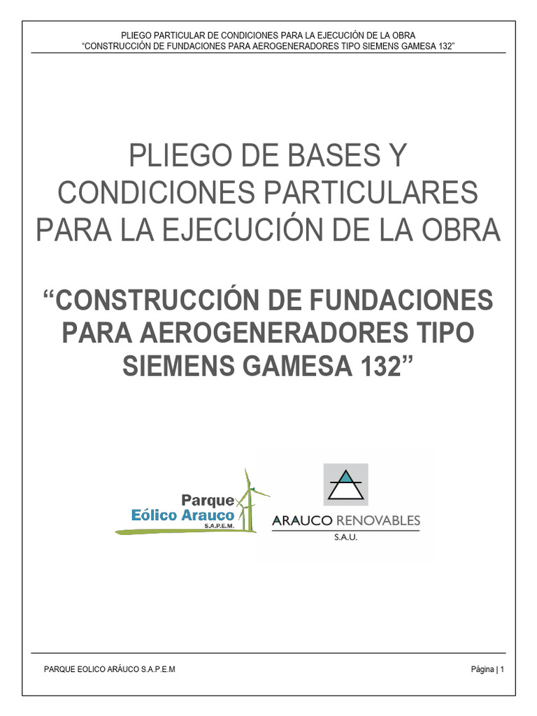 2 - Pliego de Bases y Condiciones Particulares | PDF