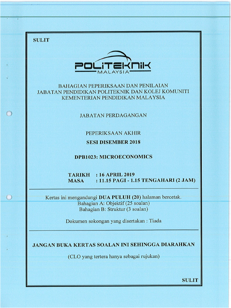 DPB10053 Dis 2018 | PDF
