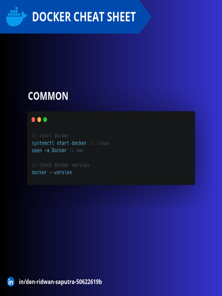 Docker Cheet Sheet | PDF