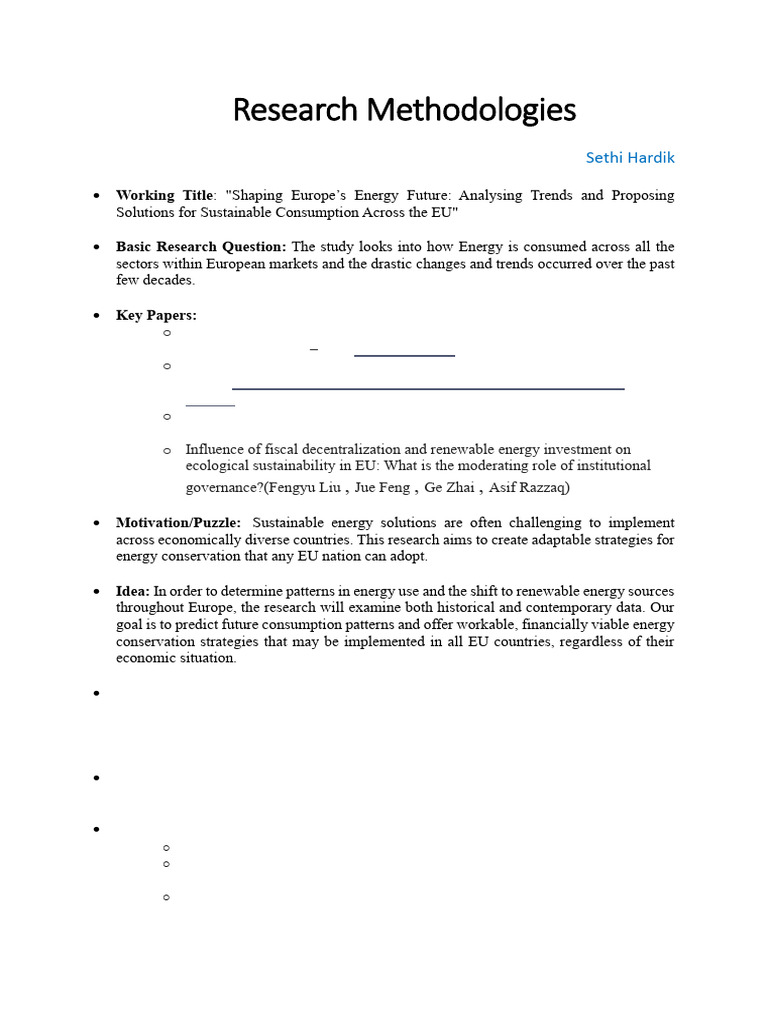 Research Methodology Assignment[1] | PDF | Consumption (Economics ...
