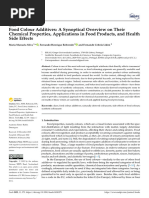 FDA Summary of Color Additives | PDF | Federal Food | Drink