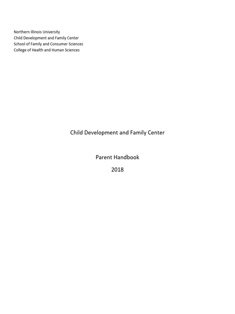 Parent Handbook | PDF | Human Life Stages