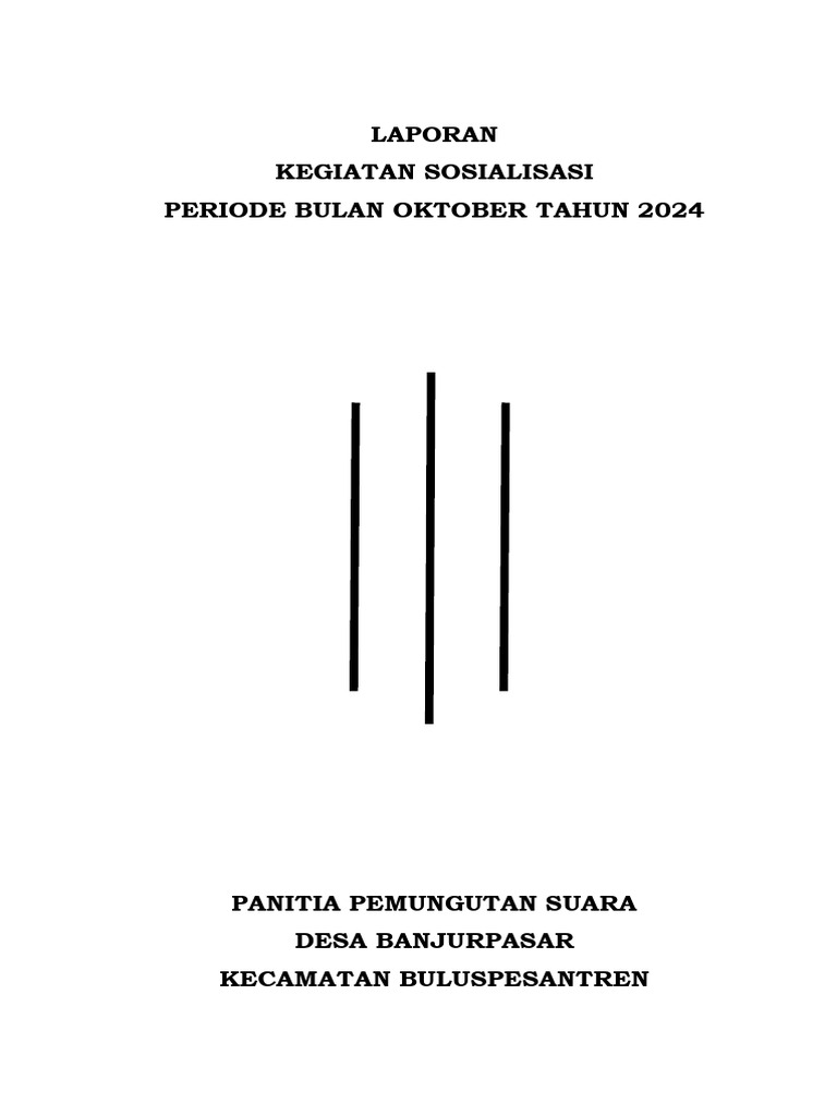 Laporan Sosialisasi Pilkada 2024 | PDF