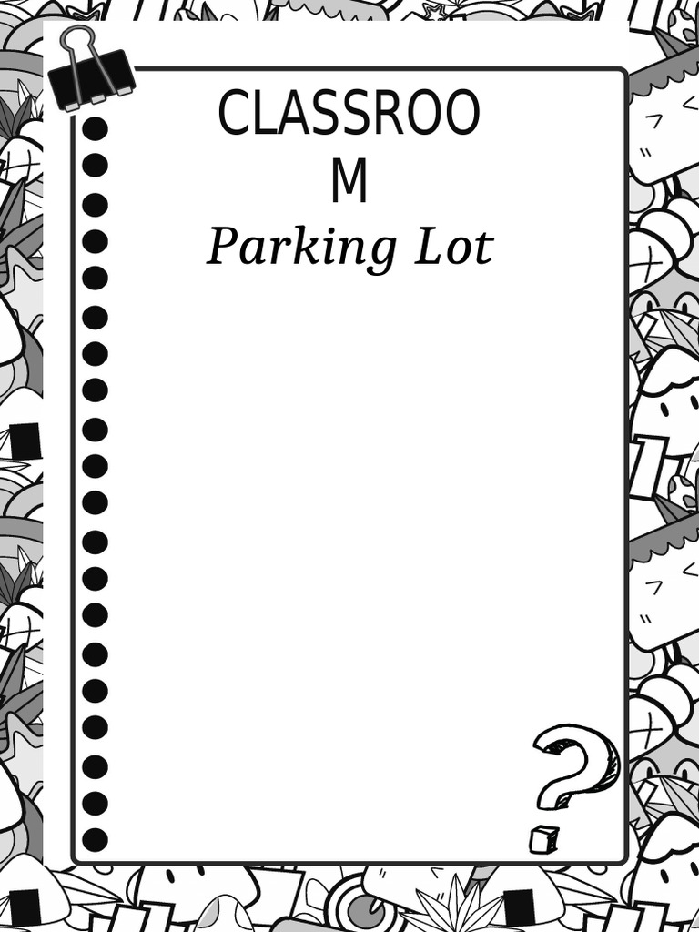 Parking Lot in Classroom | PDF
