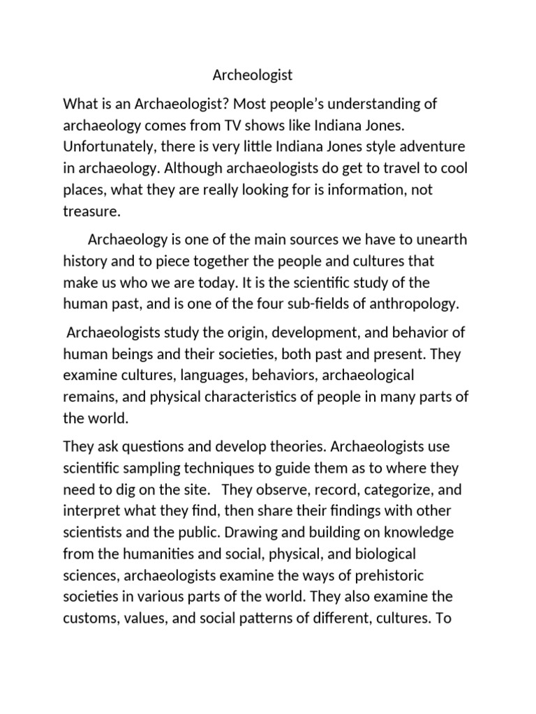Archeology Research | PDF | Archaeology | Science