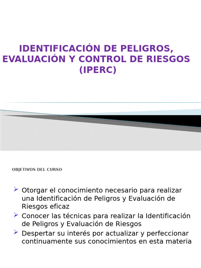 Curso Iperc | PDF | Riesgo | Evaluación de riesgos