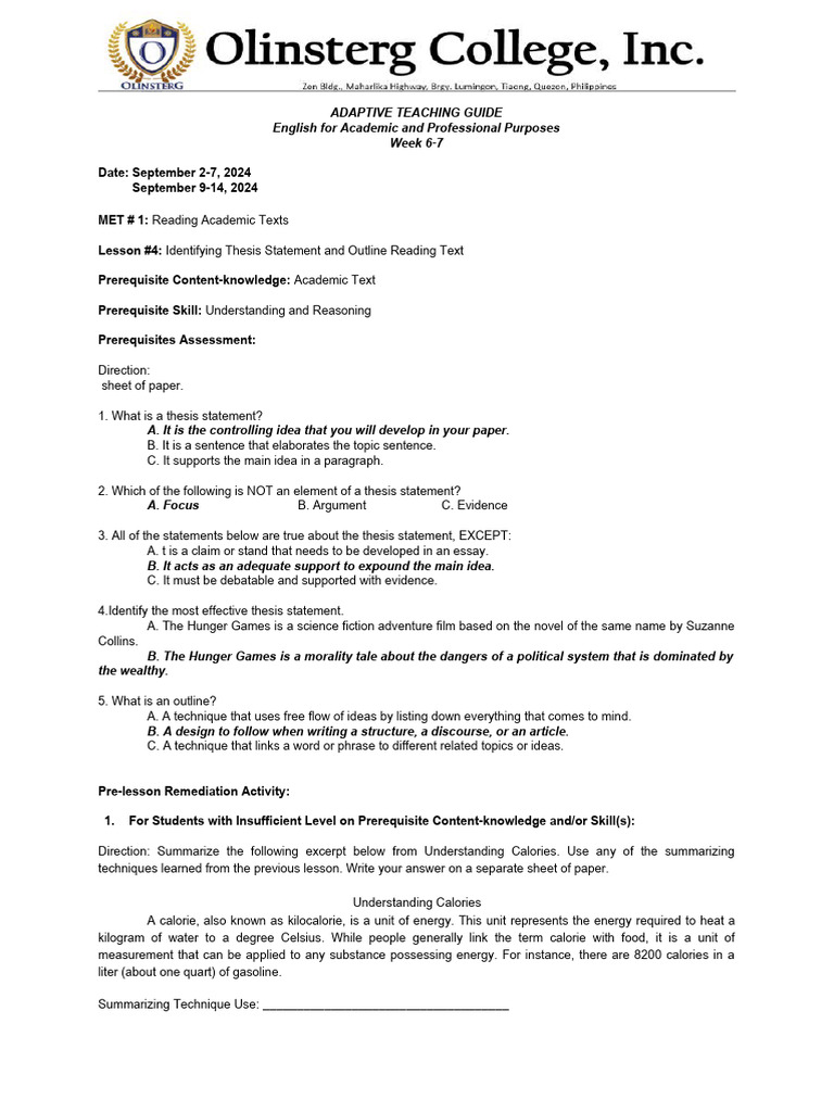 Atg Week 6 7 Contsub 01 Oci | PDF | Thesis | Comic Book