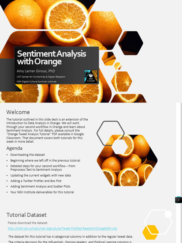 Sentiment Analysis Tutorial In Orange Pdf Icon Computing System
