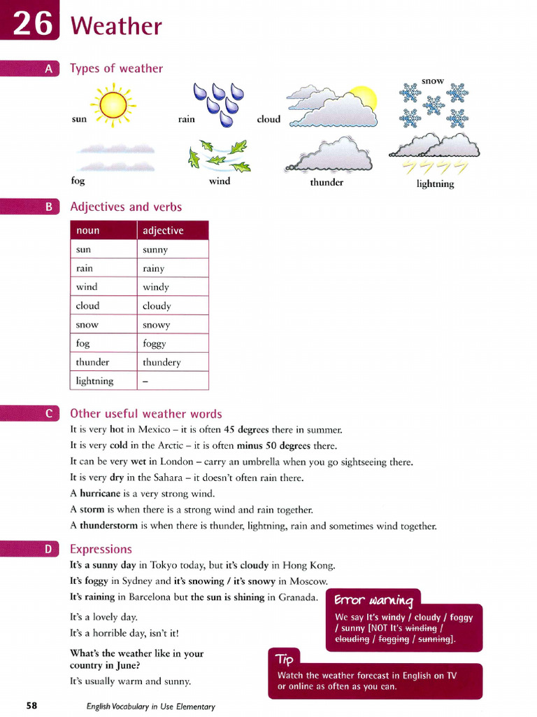b1 U4 Weather | PDF