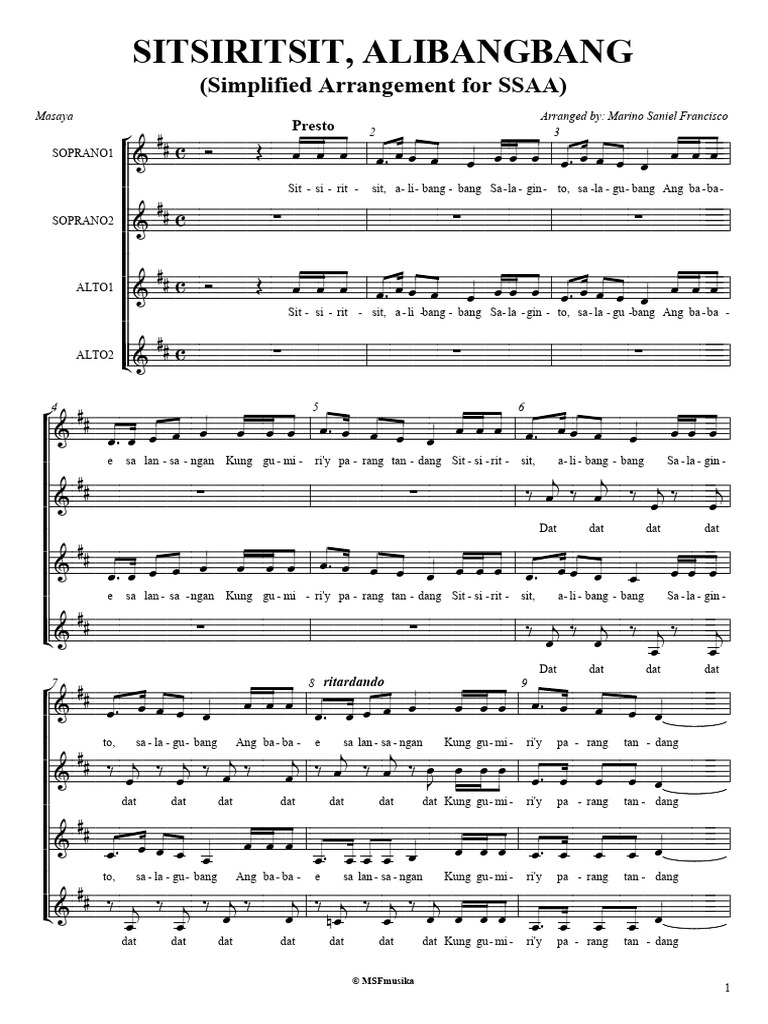Sitsiritsit-Alibangbang Final | PDF