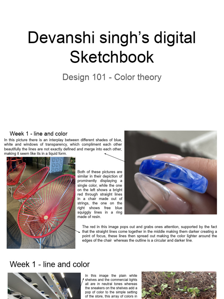 Devanshi Singh's Digital Sketchbook | PDF | Composition (Visual Arts) | Color