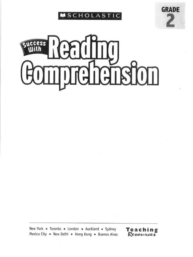 Scholastic Success With - Reading Comprehension - Grade 2 | PDF