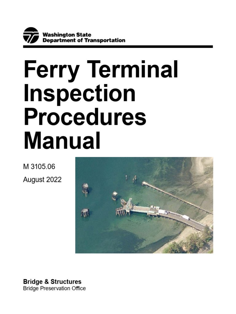 Ferry Terminal Inspection Procedures Manual | PDF | Americans With ...