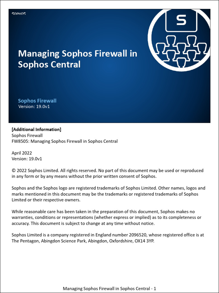13 Central Firewall Management | PDF | Firewall (Computing) | Ip Address