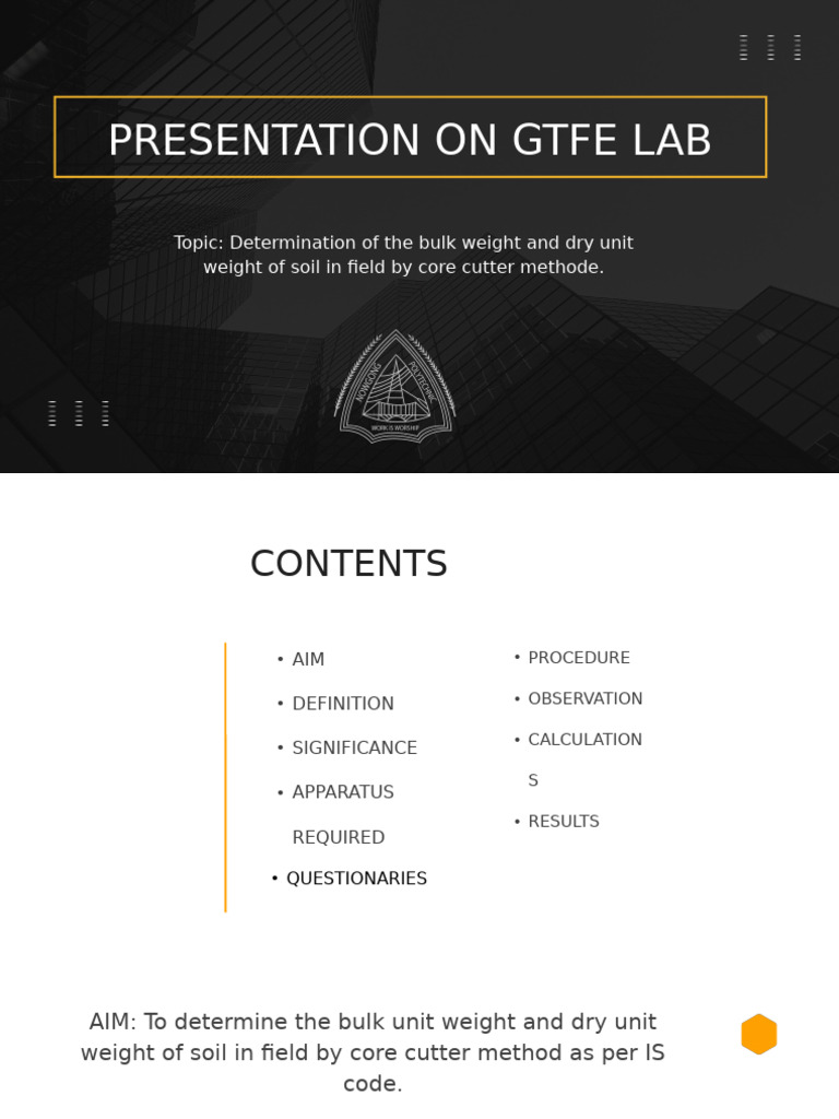 GTFE Lab (GRP 8) | PDF | Density | Soil