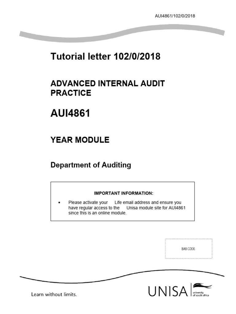 Advanced Internal Audit Guide | PDF | Internal Audit | Audit