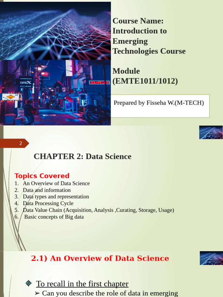 Chapter 2 Data Science | PDF | Apache Hadoop | Data