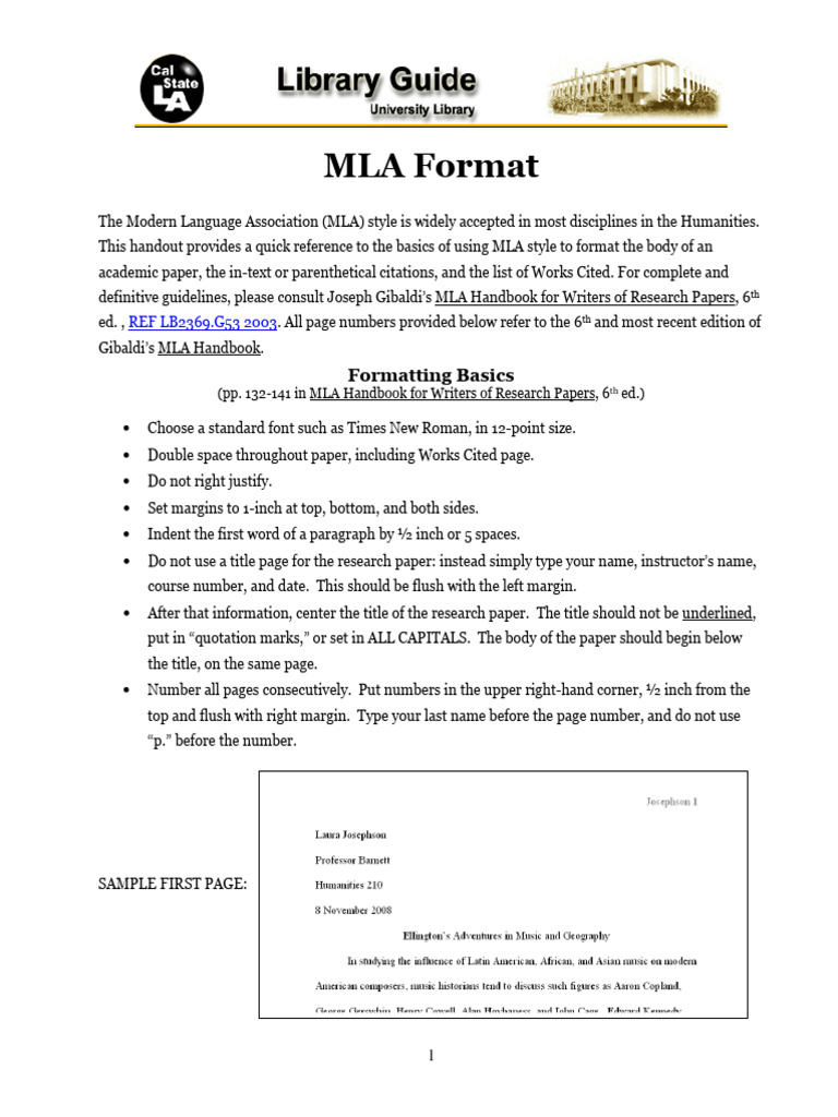 1 MLA style and citations | PDF