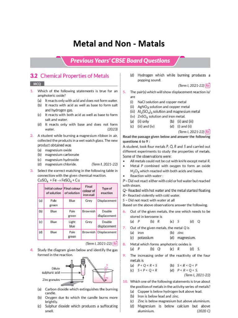 Chemistry Pyqs by Shivcbse | PDF