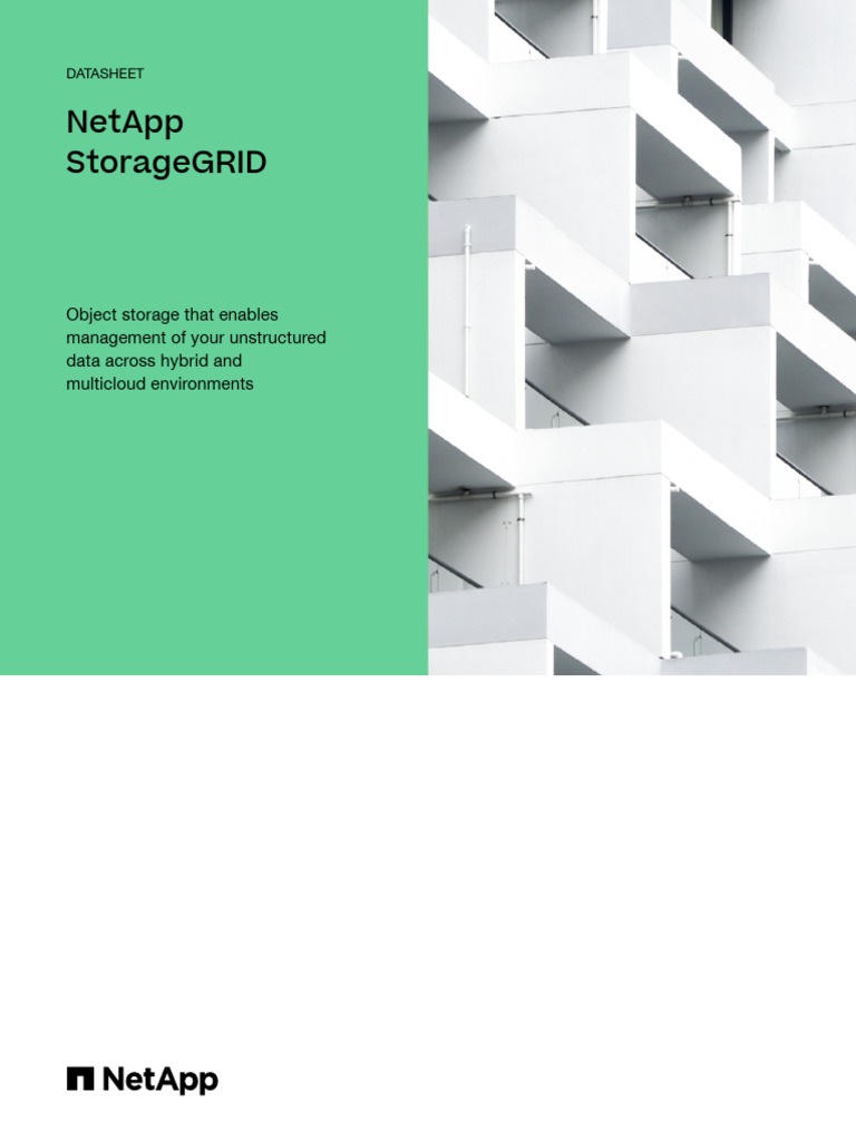 Datasheet NetApp StorageGRID | PDF | Cloud Computing | Information ...
