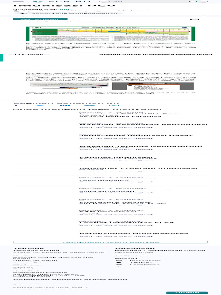 Imunisasi PCV PDF | PDF