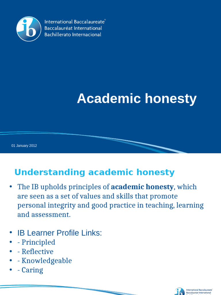 Understanding IB Academic Honesty | PDF | Academic Dishonesty | Plagiarism