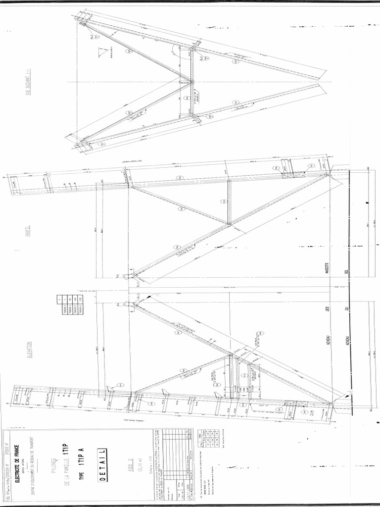 Plan de Fabrication Pylone 225kv | PDF