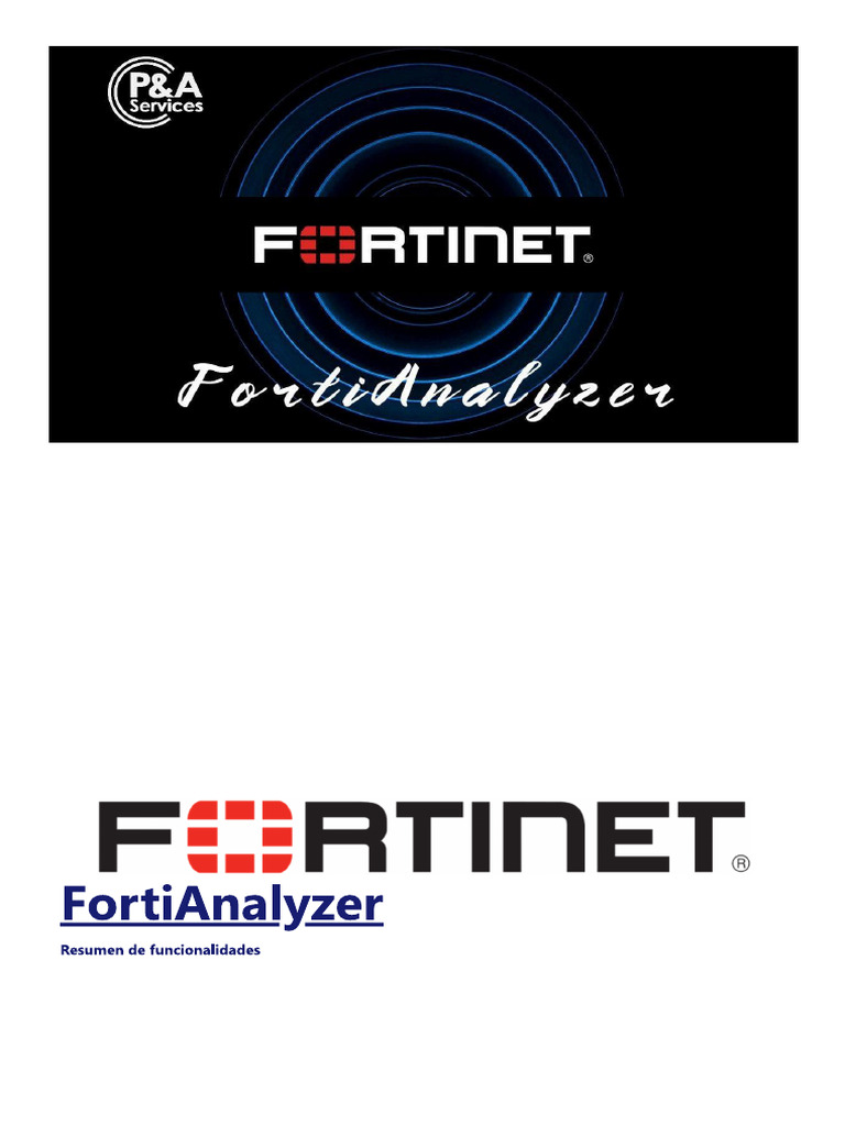 MANUAL BASICO FORTIANALYZER | PDF