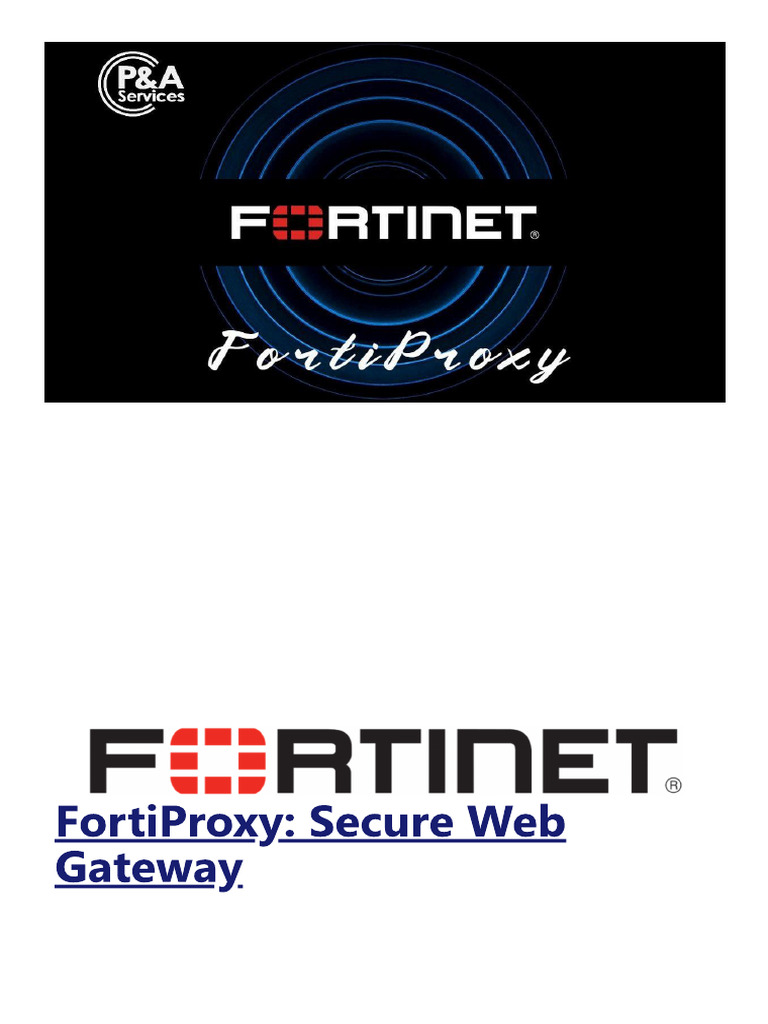 Manual Basico Fortiproxy | PDF