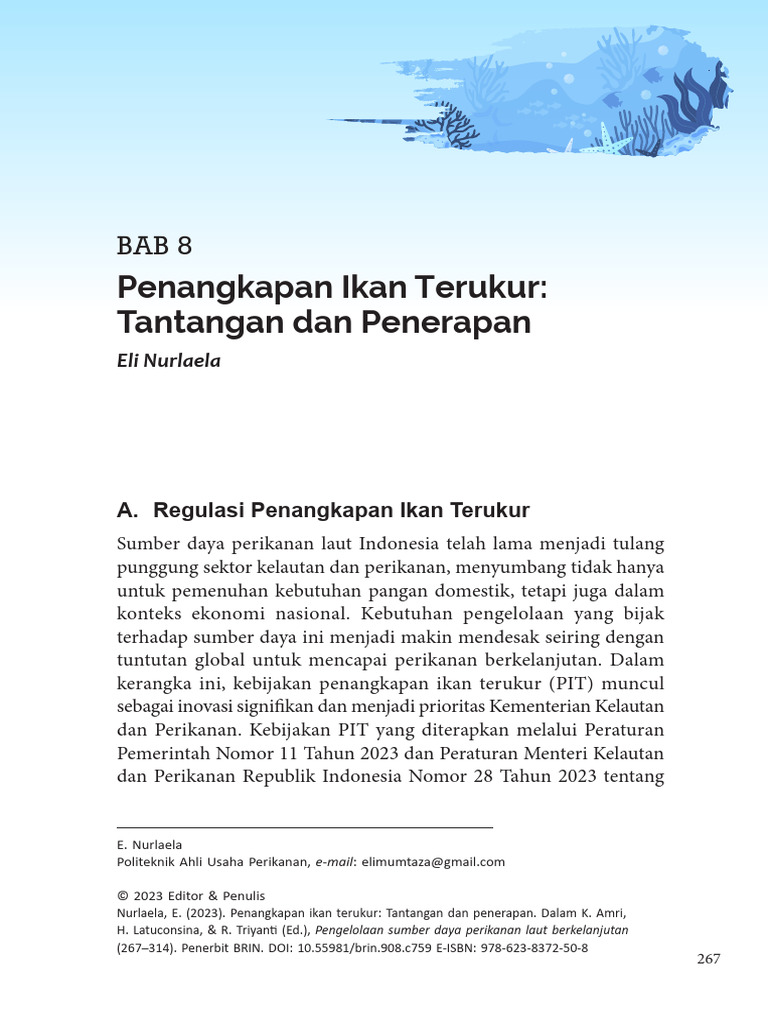 (PUBLISH-BAB 8) Penangkapan Ikan Terukur Tantangan Dan Penerapan | PDF ...