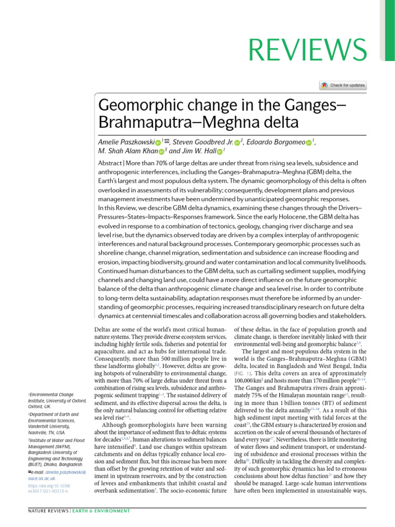 Paskowski NREE2021 | PDF | River Delta | River