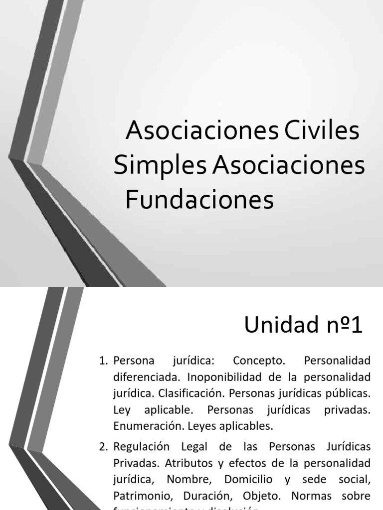 Asociaciones Civiles: Normativa y Gestión | PDF | Fundación (sin fines ...
