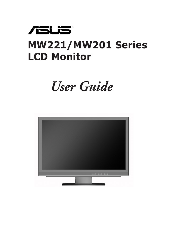 ASUS_Monitor_MW201U | PDF | Computer Monitor | Electromagnetic Interference