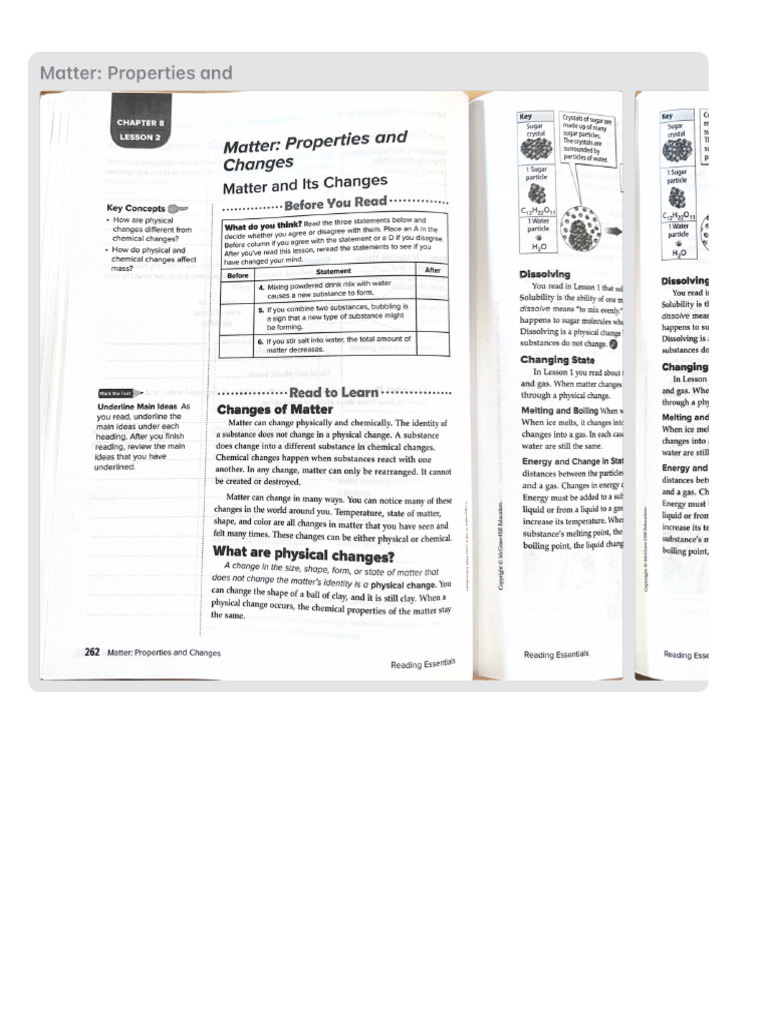 Properties of Matter Properties and Changes | PDF